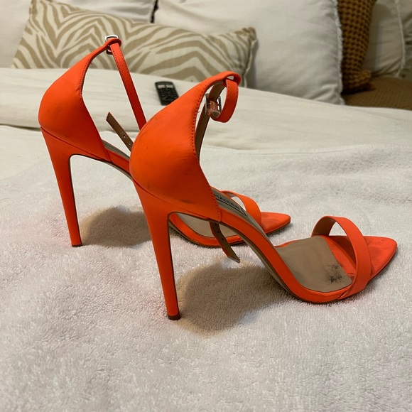 Steve Madden | Shoes | Steve Madden Orange Stiletto Heels | Poshmark